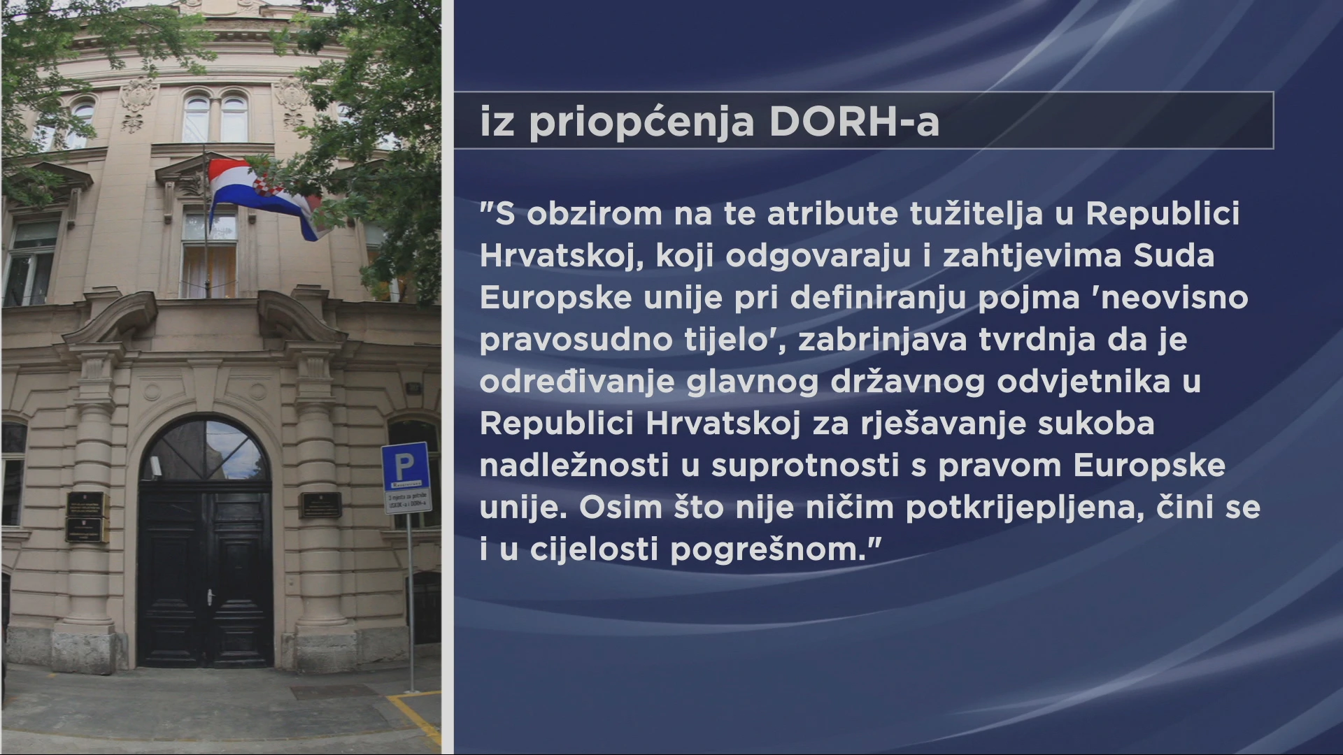 Glavni državni odvjetnik očitovao se u povodu priopćenja EPPO-a - HRT