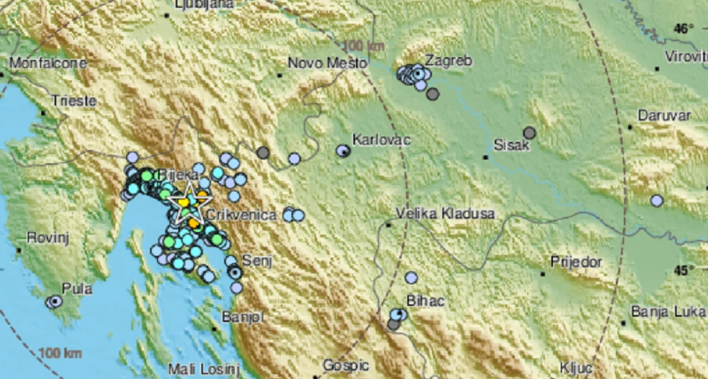 Kod Fužina potres od 3,8 po Richteru - HRT