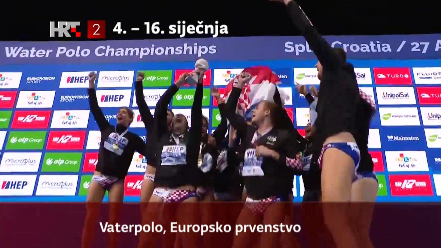 Vaterpolo, Europsko prvenstvo - HRT