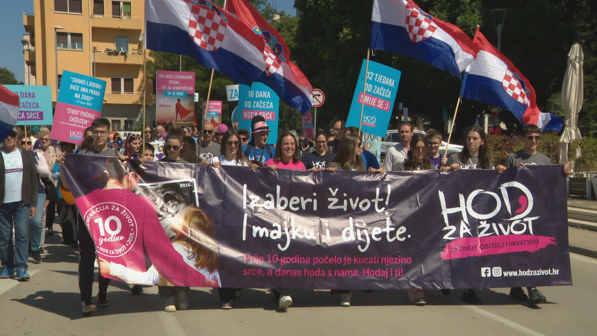 U Zadru održan peti Hod za život - HRT