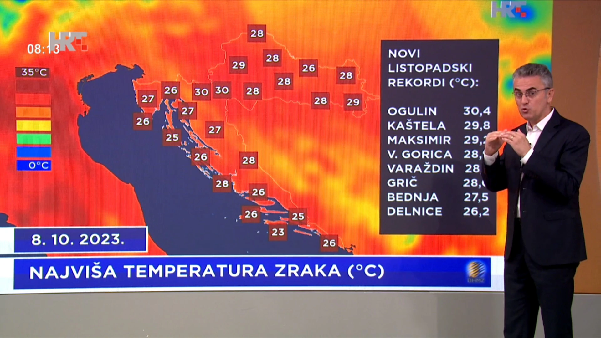 I dalje "sviraju" ljetni meteo "akordi" - pali listopadski temperaturni ...