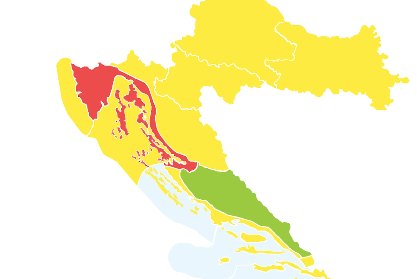 HRT: Rote Wetterwarnung für die Region Rijeka