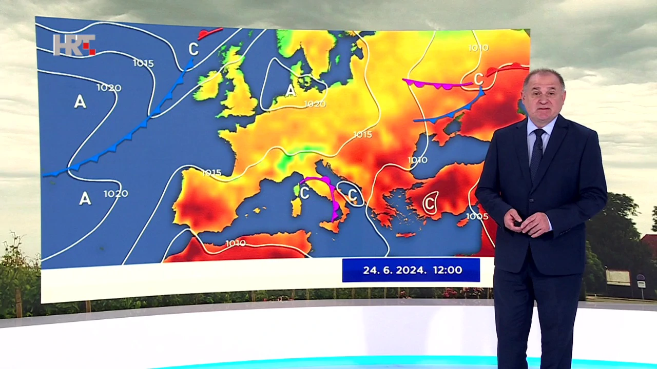 U ponedjeljak promjenljivo i nestabilno - HRT