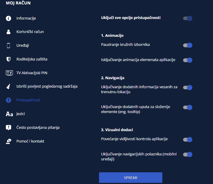 Pristupačnost HRTi usluge - HRT