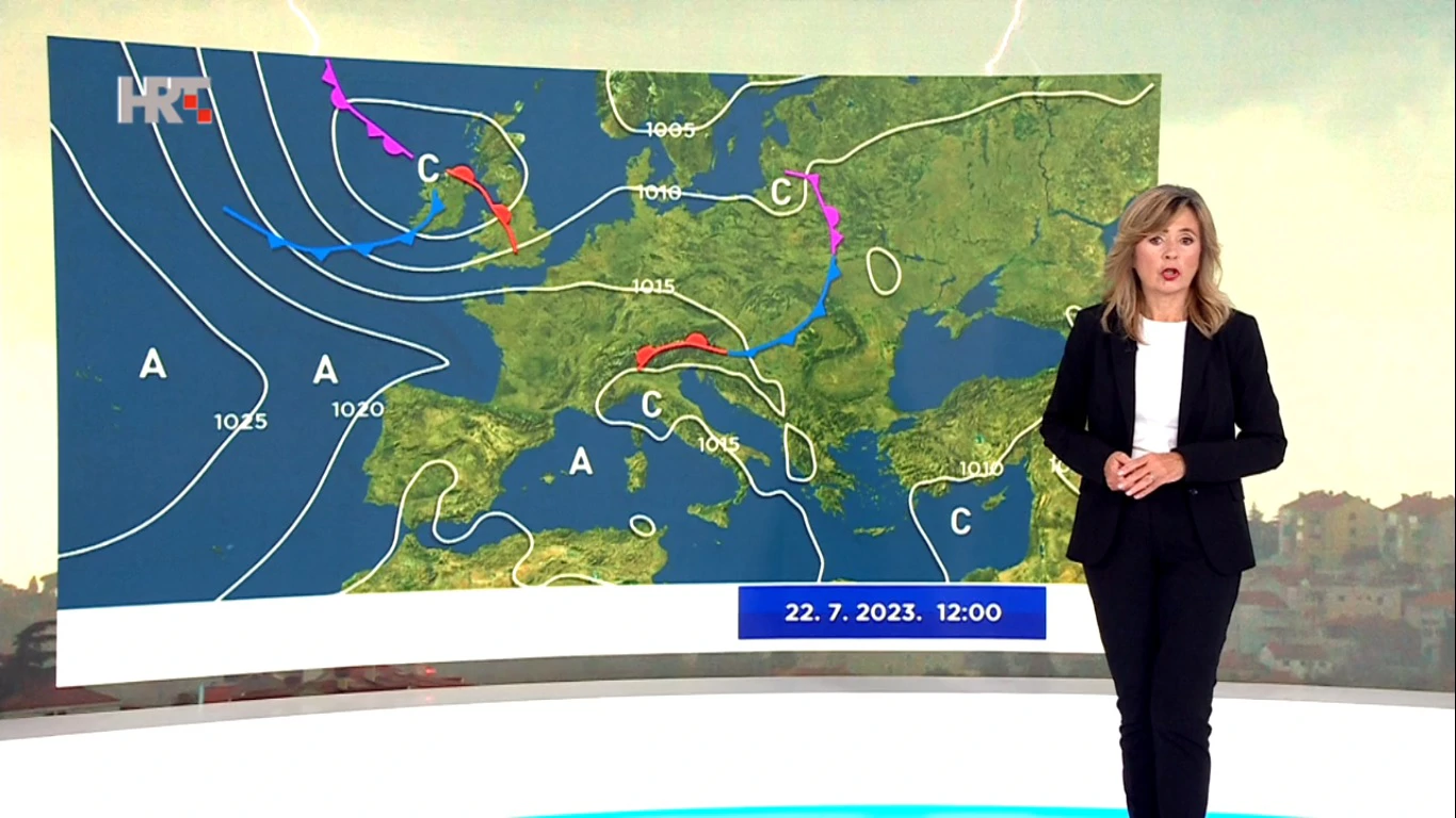 I u subotu u većini Hrvatske pljuskovi s grmljavinom, lokalno i ...
