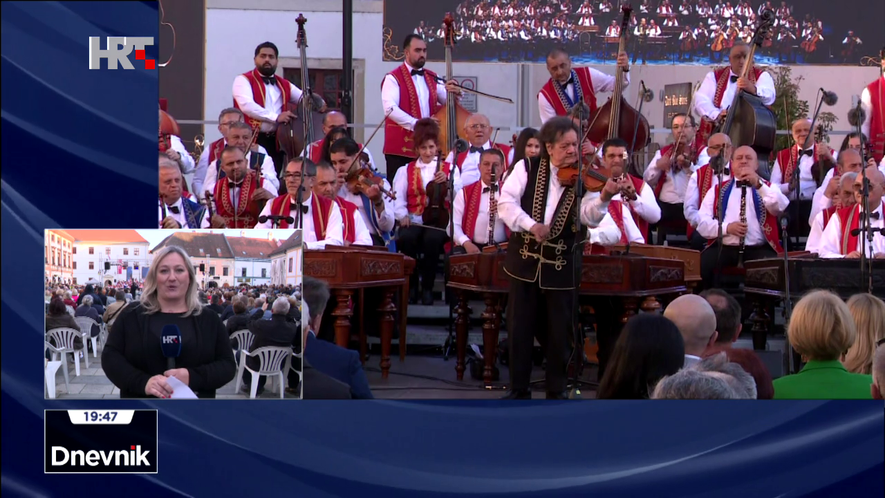 Spektakl u Varaždinu: koncert mađarskog 'Orkrestra 100 violina' - HRT