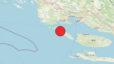 Potres magnitude 3.3 kod Šolte, osjetio se i u Splitu - HRT