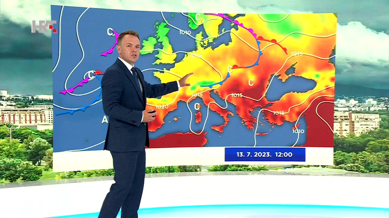 U četvrtak na kopnu nevrijeme i pljuskovi, na moru i dalje toplinski ...