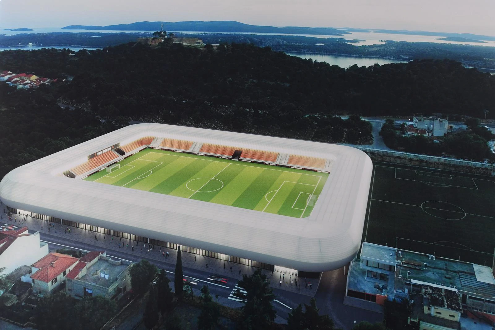 HRT: HNK Šibenik stellt "Mega-Projekt" für neues Stadion vor