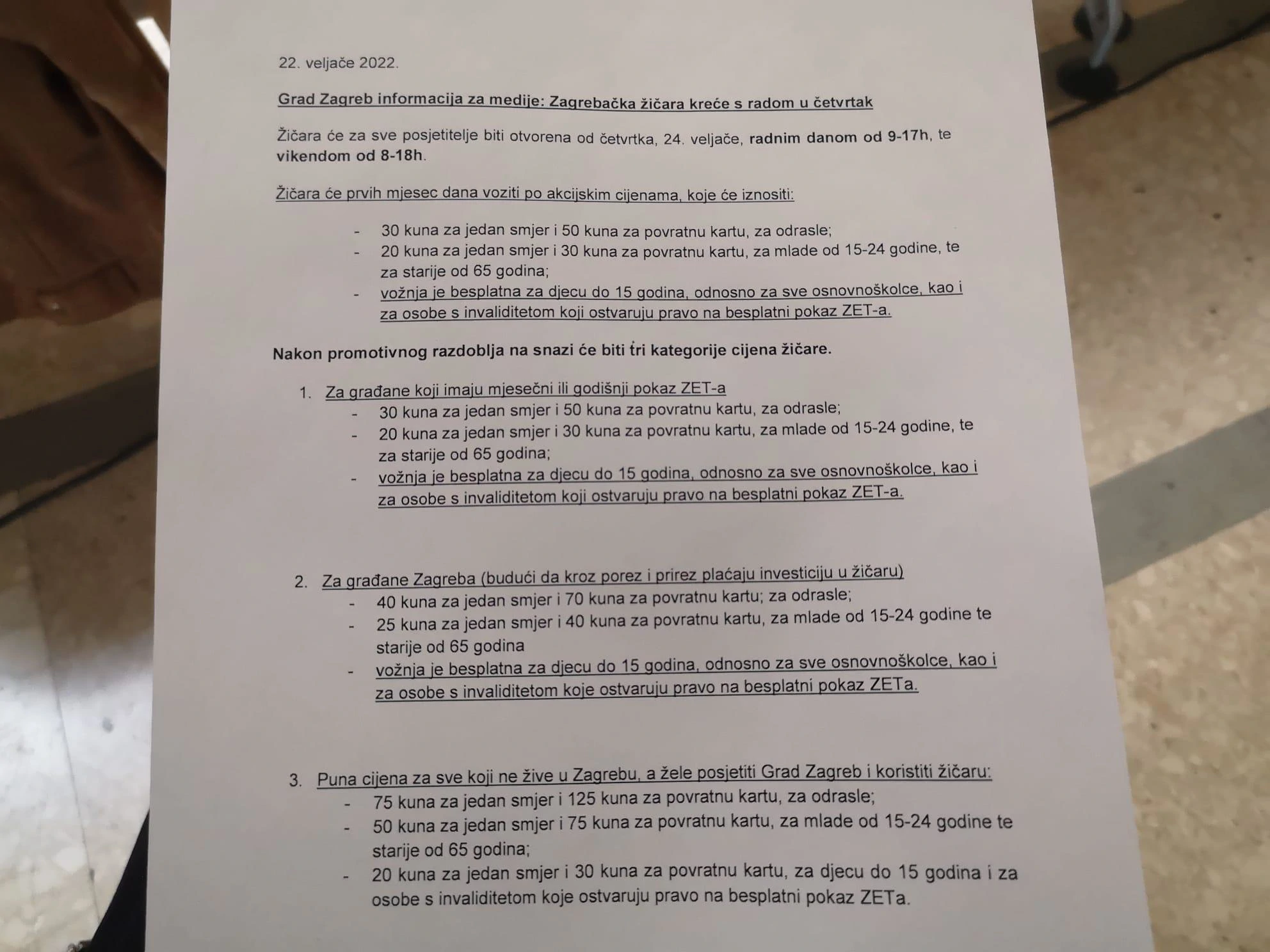 Od četvrtka žičarom na Sljeme! Poznat i cjenik - HRT