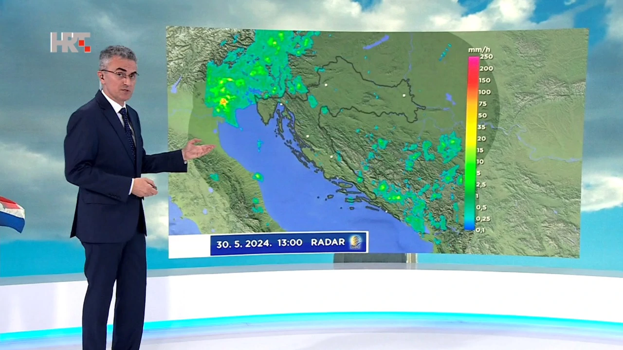 U petak kiša česta, gdjegod i obilna, lokalno nevrijeme, na moru jugo - HRT