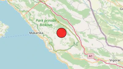 Potres magnitude 2,9 kod Makarske - HRT