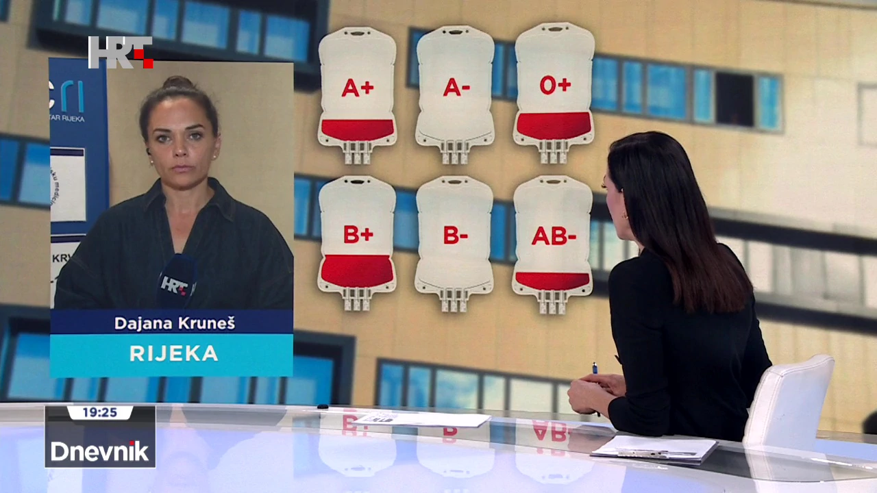 KBC Rijeka apelira: Darujte krv, zalihe na minimumu - HRT