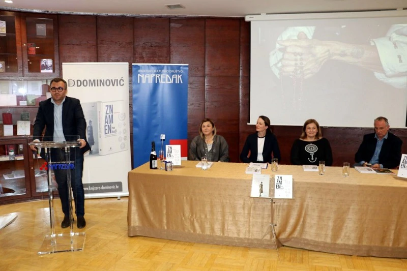 HRT: Predstavljena knjiga i pjenušac "Znamen" Vesne Haluge