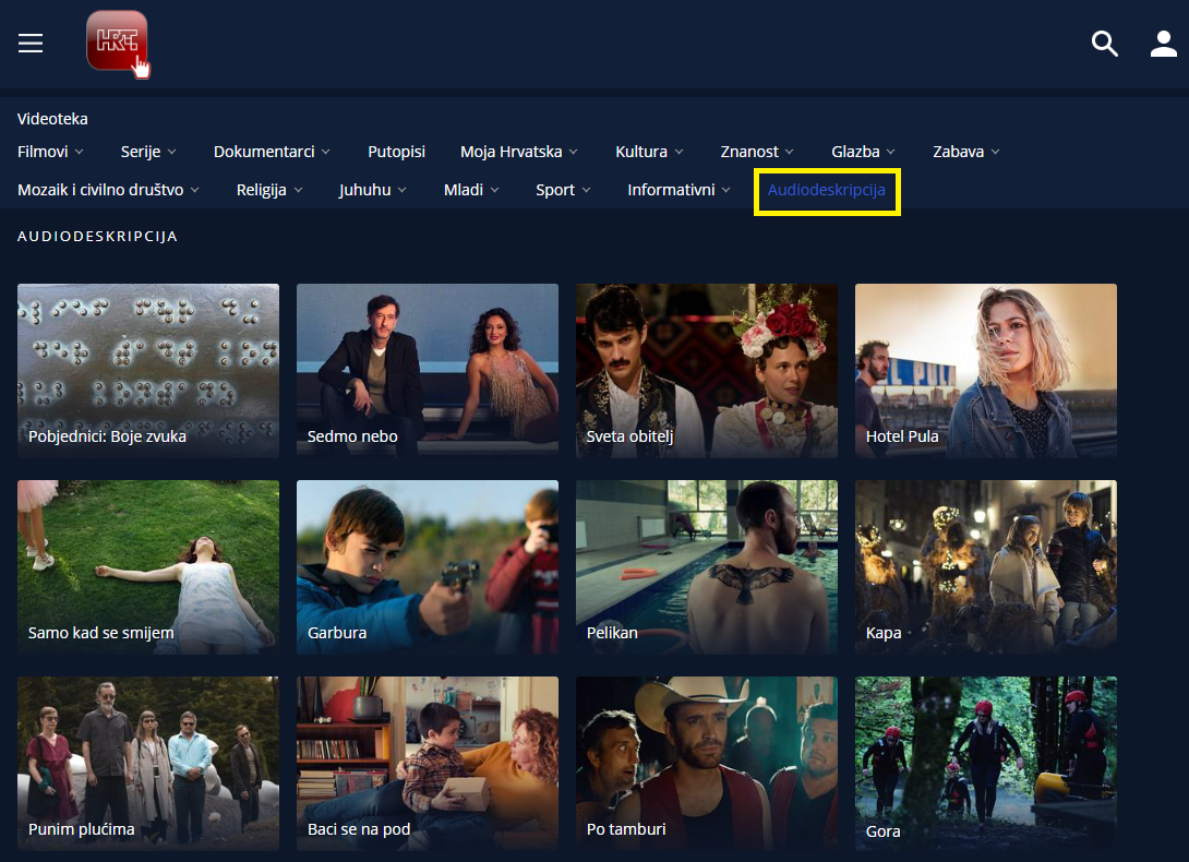 Pristupačnost HRTi usluge - HRT